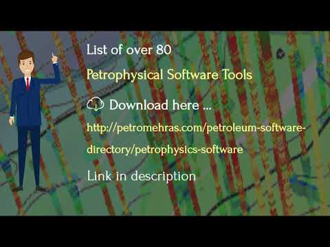 list of over 80 petrophysical software tools