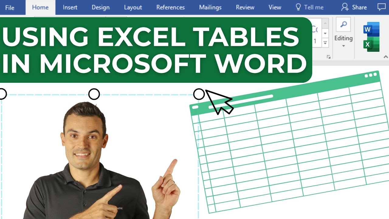 Microsoft Word: Best Way to Import Excel Tables
