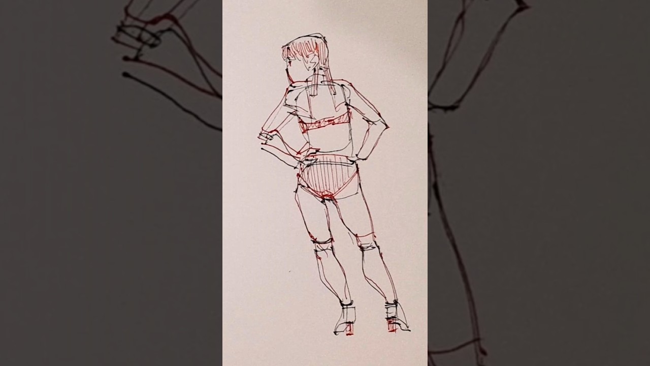 Figure construction: Back view #art #artph #anatomy #drawing #women #figuredrawing #figures