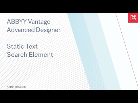 ABBYY Vantage Tutorial: How To Locate and Capture Text Strings