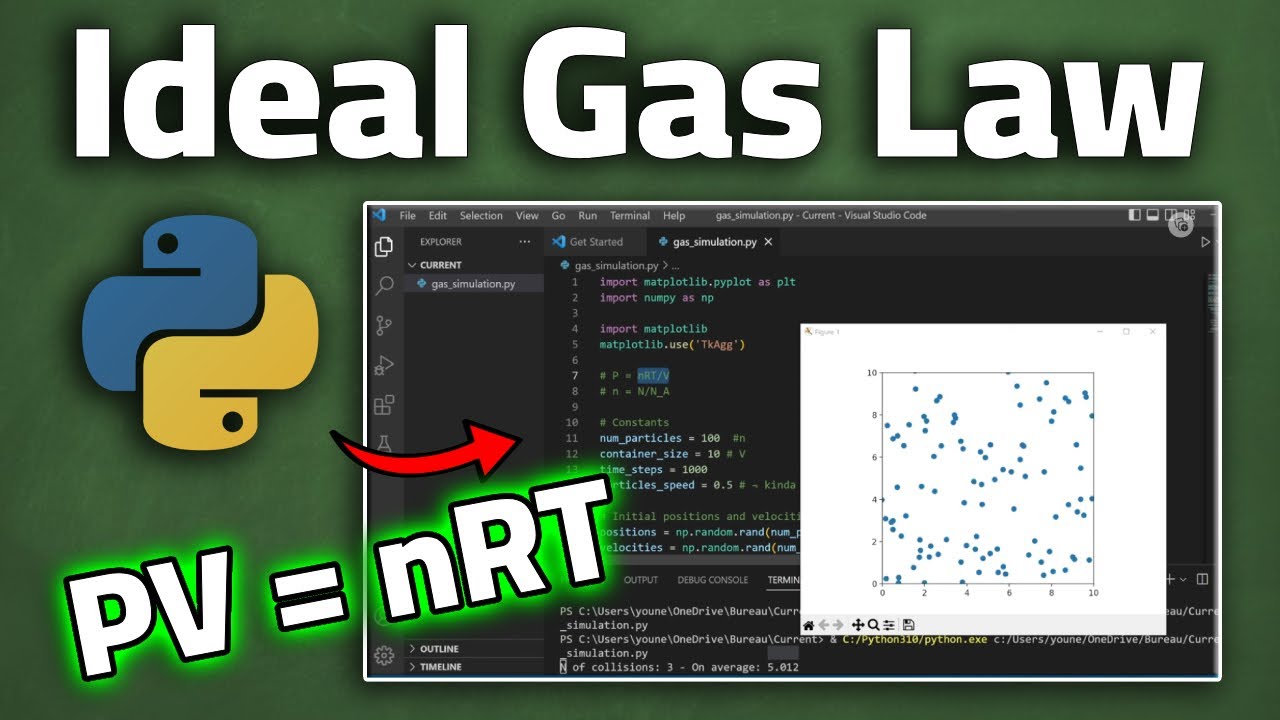 Ideal Gas Law Simulation in Python! || Simulating Physics in Python