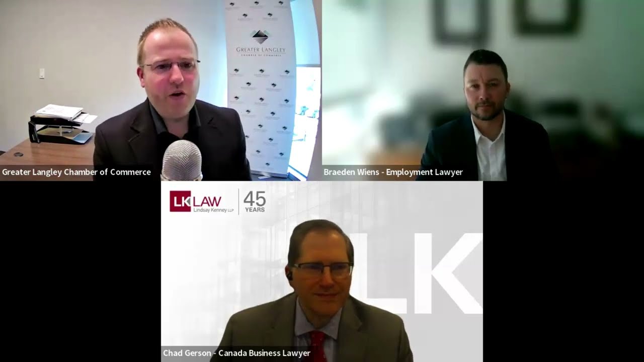 Chamber Talks - Langley Chamber Talks Employment and Business Law with LK Law