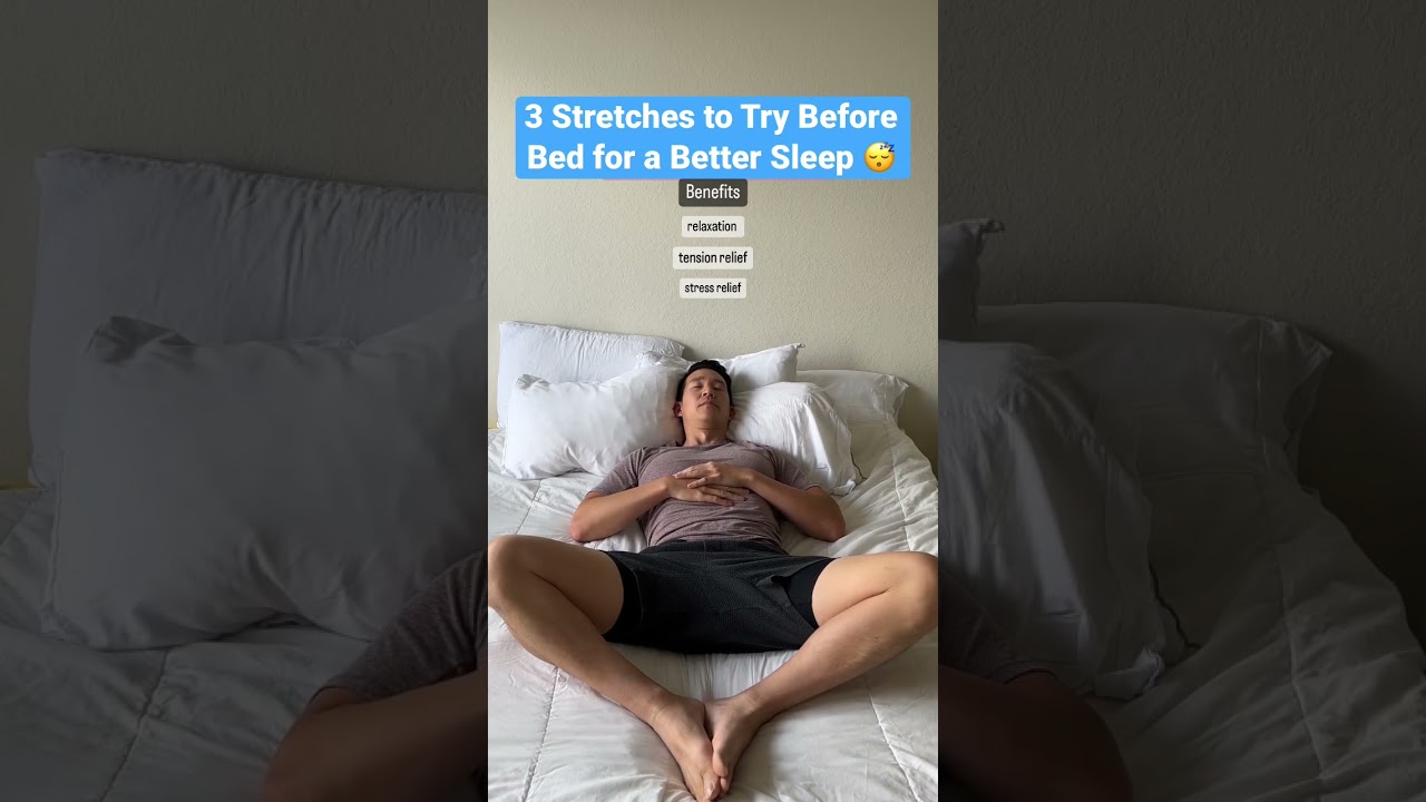 Sleep Better Tonight with Pre-Bed Stretches #stretching #sleep