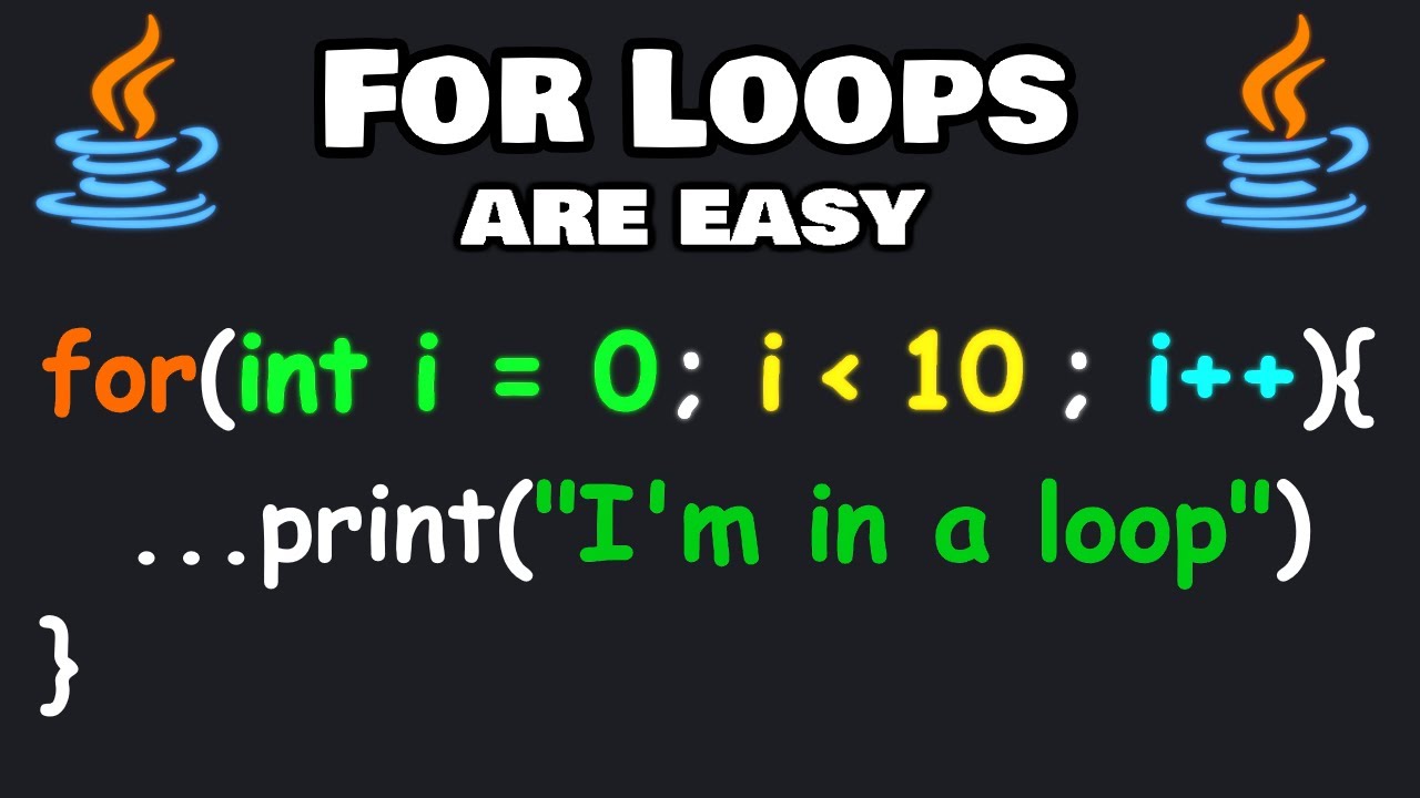 Java for loops are easy! 🔂