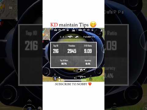 How to maintain KD 😋🔥 || Pubg 3.4 #bgmi #nobbybgmi #pubgmobile #shorts