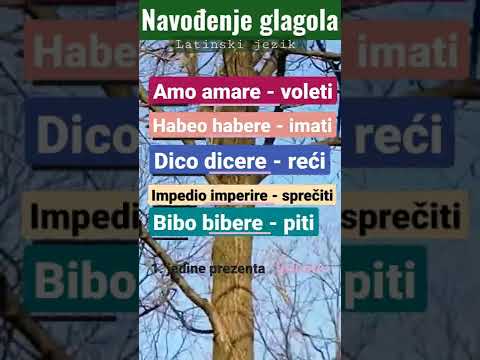 Navođenje glagola | Latinski jezik #latinskijezik#latinskizapočetnike #glagolilatinski #latinski