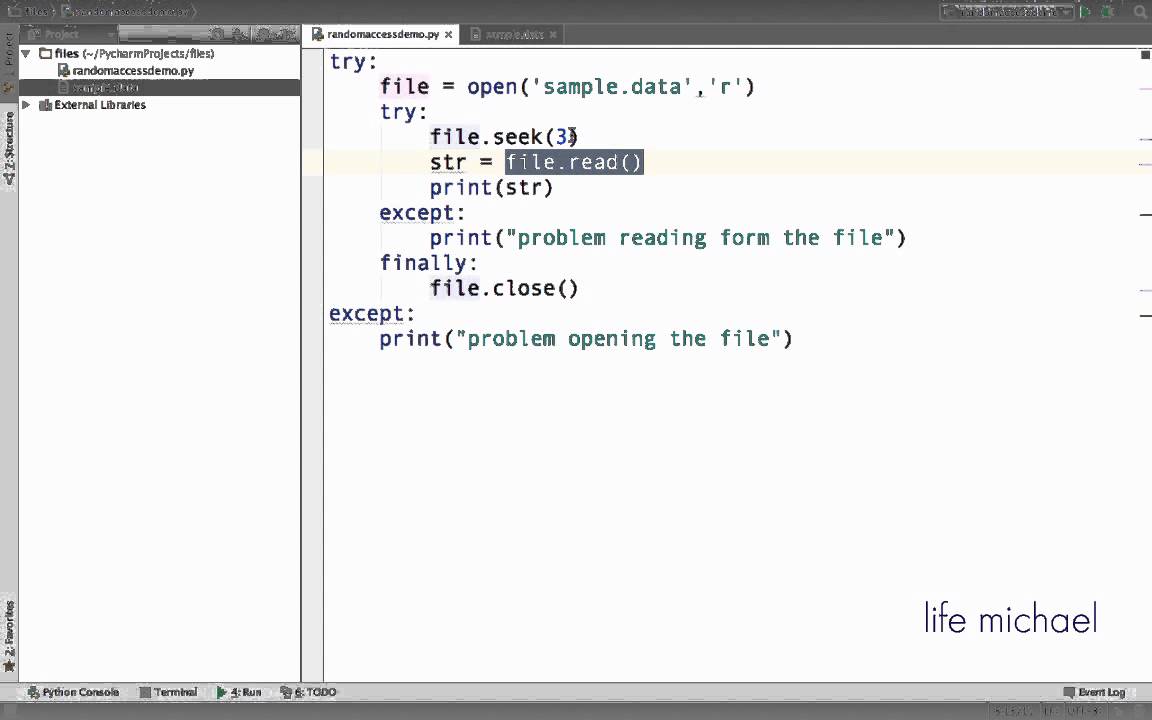 Random Access File in Python