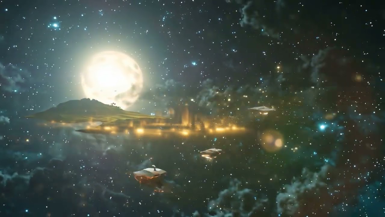 Soft glowing light | floating landscapes | moonlight