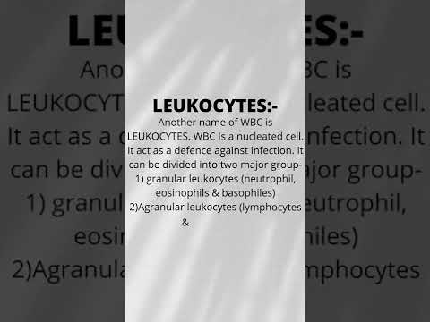 #leukocytes #wbc #medical #term #shorts