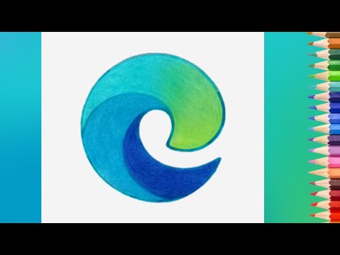 How to Draw Microsoft Edge Logo
