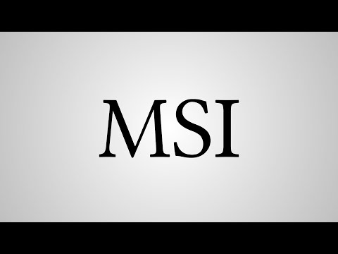 What Does "MSI" Stand For?