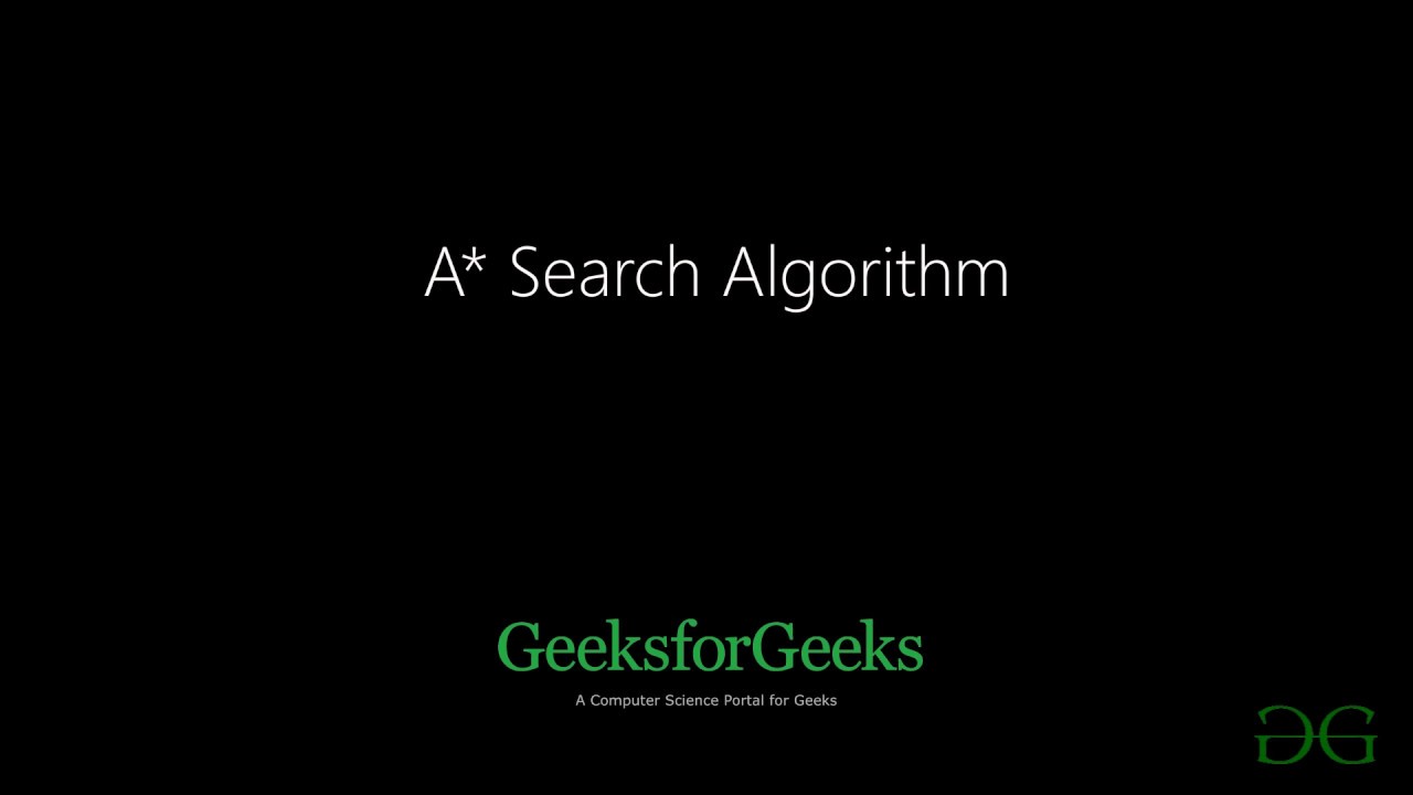 A* Search Algorithm | GeeksforGeeks