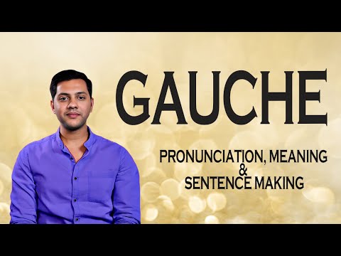 Gauche - Meaning & Pronunciation Word World Audio Video Dictionary