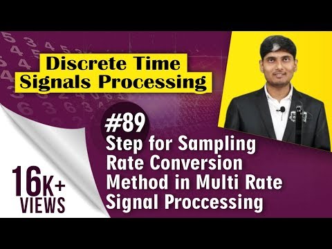What is step for Sampling Rate Conversion Method in Multi Rate Signal Processing
