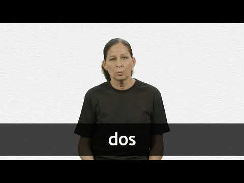 English Translation of “DOS” | Collins French-English Dictionary