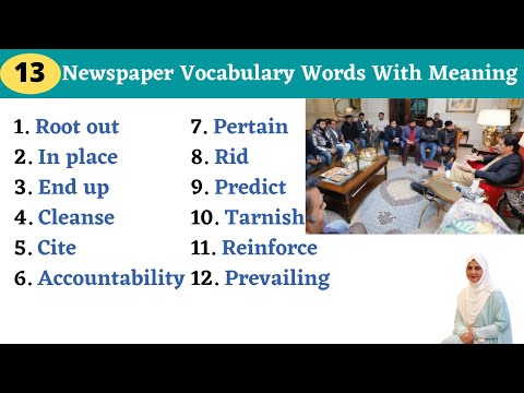 Newspaper vocabulary words - Corruption Couldn't be Rooted out