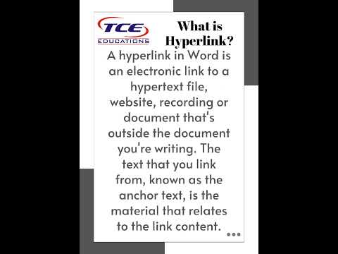 what is hyperlink?