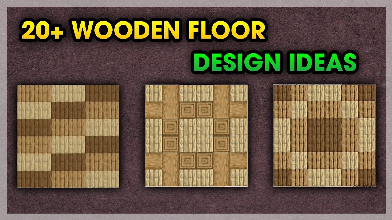 20+ Wooden Floor Design Ideas #1 | Minecraft 🕹️
