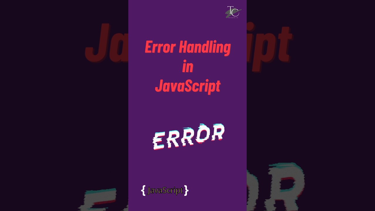 error handling in javascript | #javascript tutorial in 1 minutes