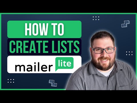 How To Create Lists in Mailerlite | Mailerlite Tutorial