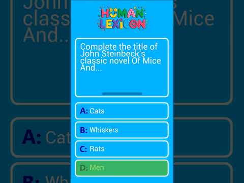 Complete the title of John Steinbeck's classic novel Of Mice And...