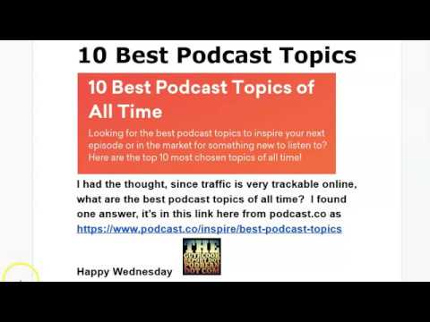 10 Best Podcast Topics
