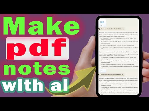 How to make notes from pdf using ai (100% FREE)