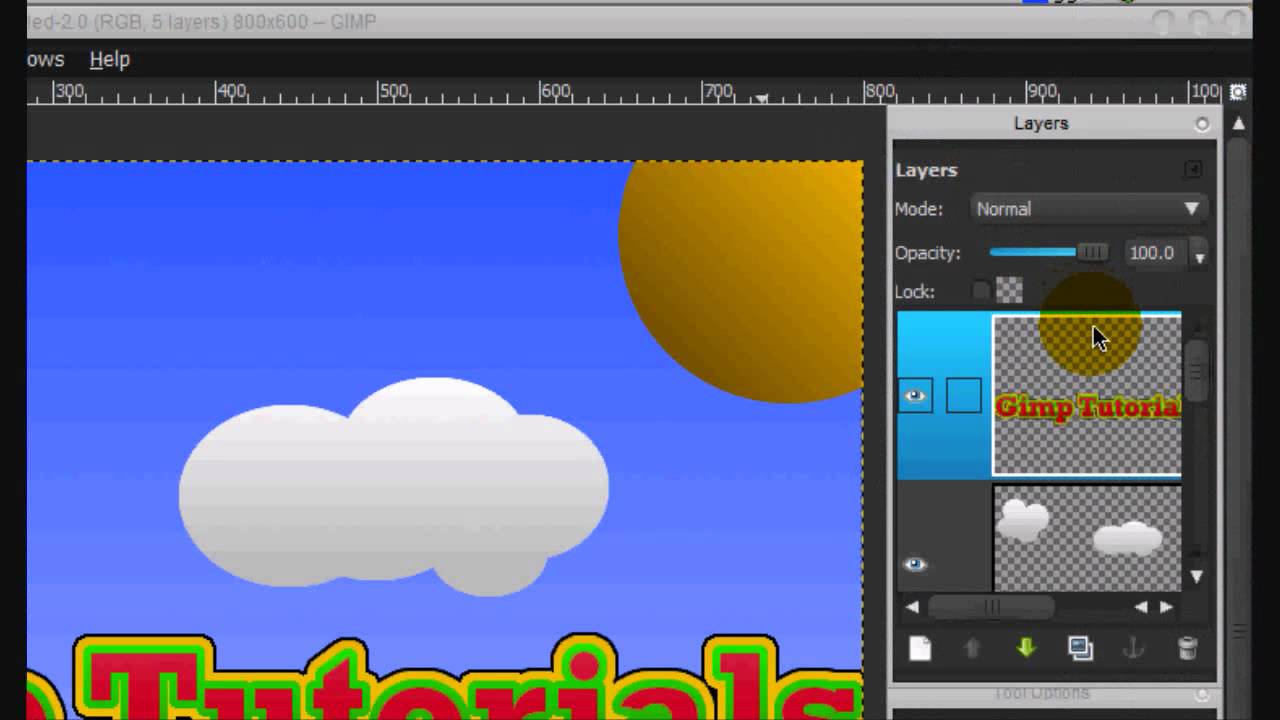 How to Make Happy Land Text in Gimp