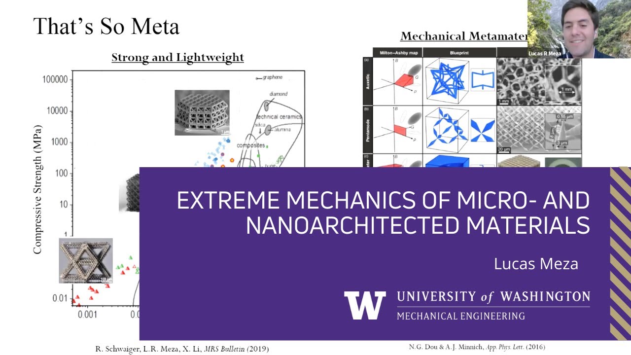 Archive: Extreme Mechanics of Micro- and Nanoarchitected Materials - Lucas Meza (UW)
