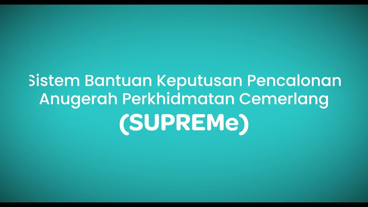 Sistem Bantuan Keputusan Pencalonan APC (SUPREMe)