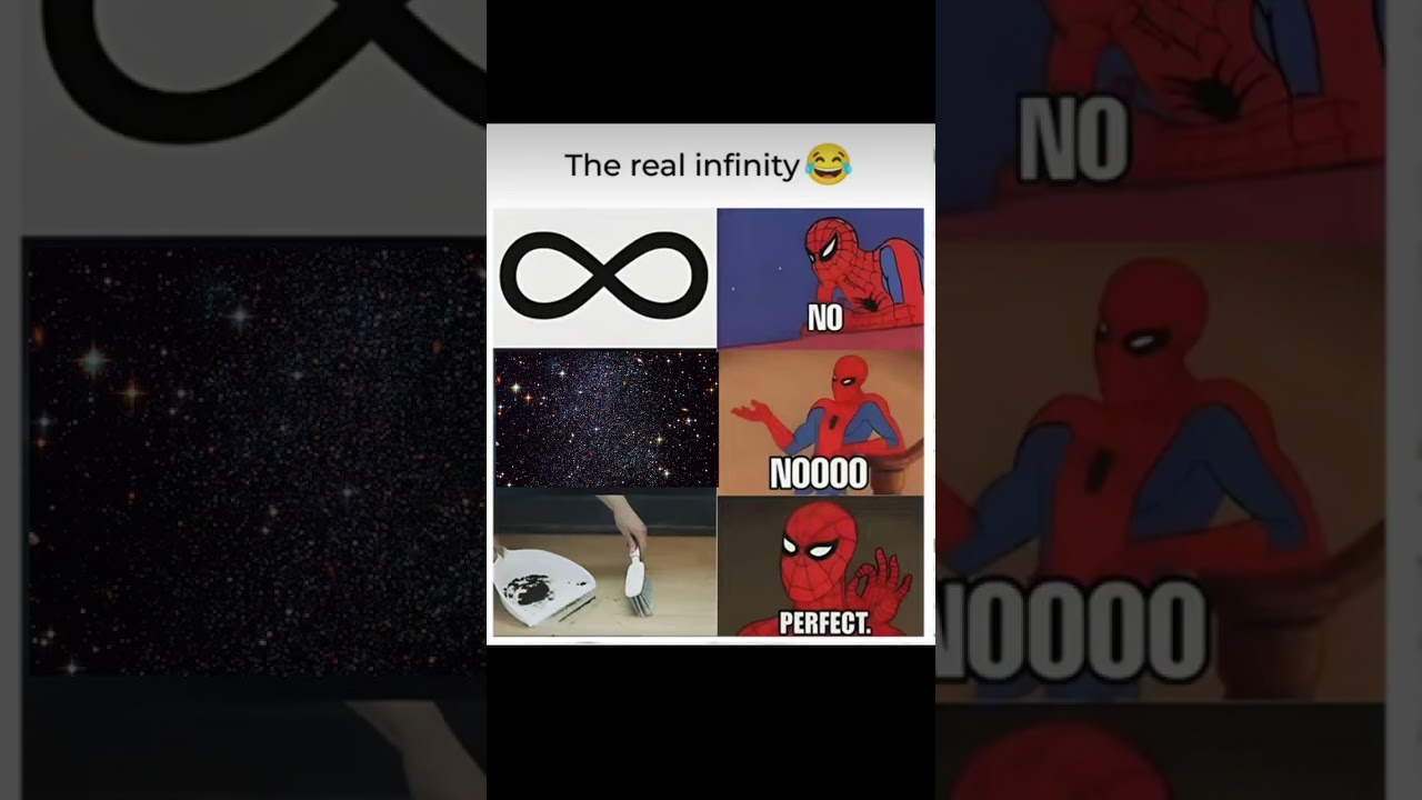 😂The REAL Infinity Explained | #Infinity#Meme #FunnyMemes #SpidermanMeme #Relatable