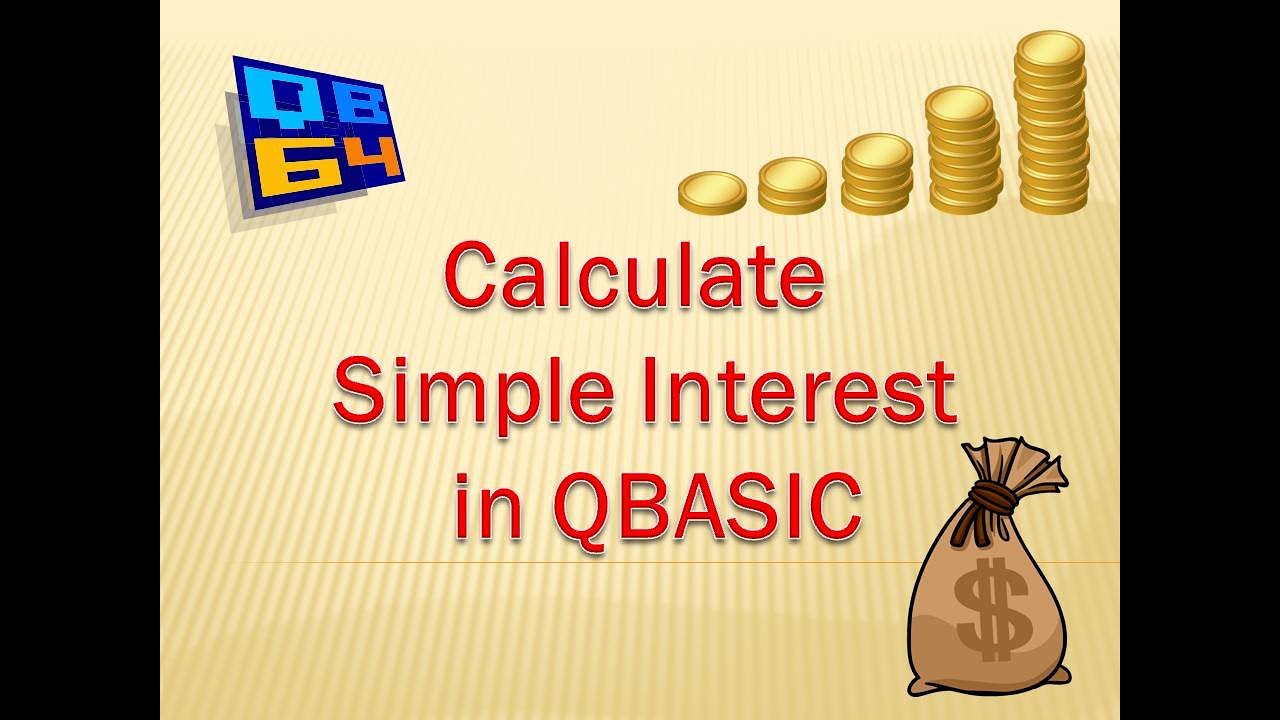 Program to Calculate Simple Interest in QBASIC #QBASIC, #BASIC, #Computer Programming, #Programming
