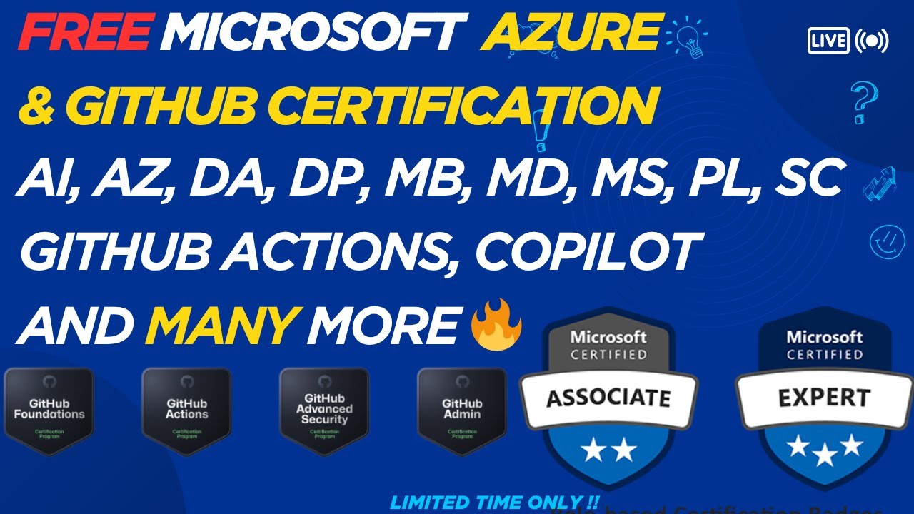 Free Microsoft Azure Certificate | Free GitHub Certificate | Microsoft Ignite 2025