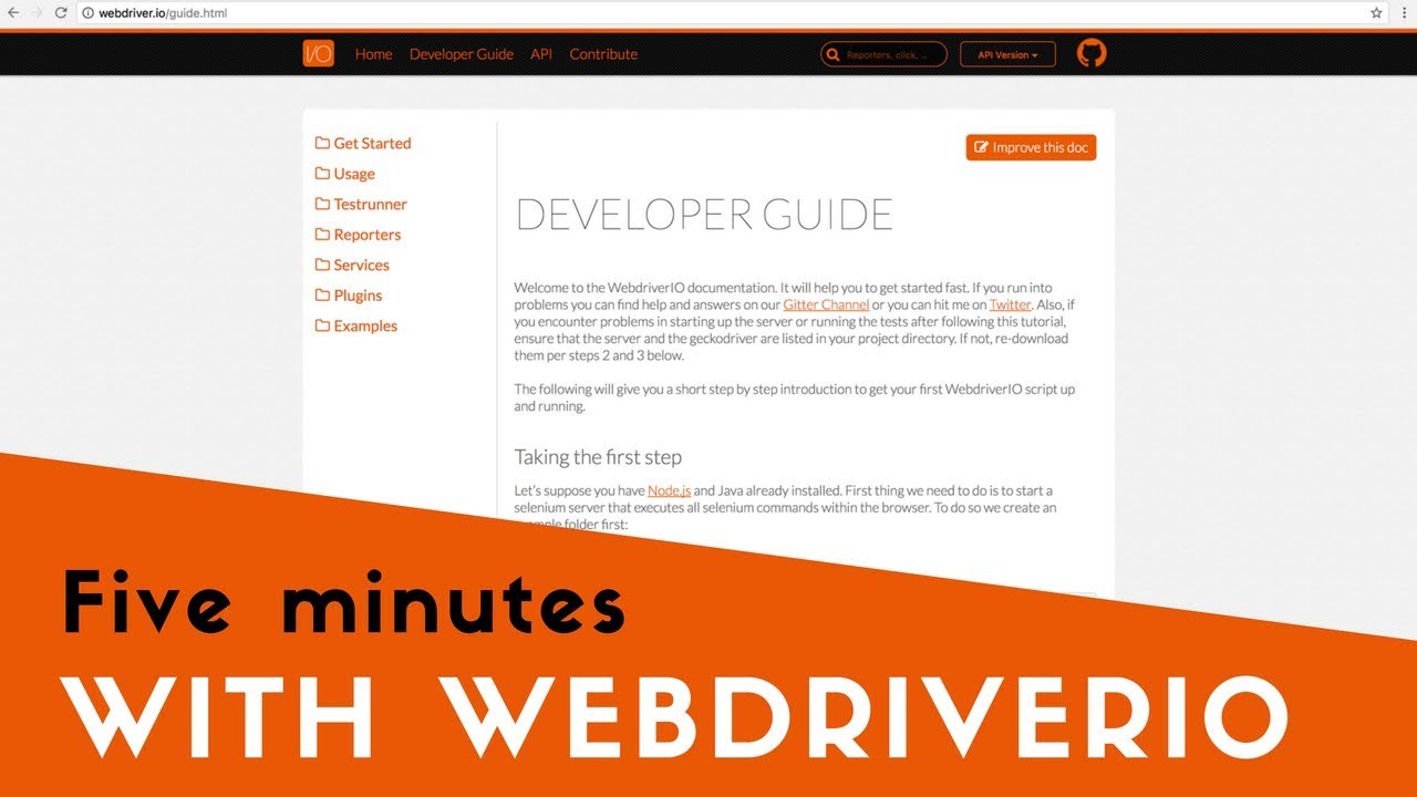 5 Minutes with WebdriverIO