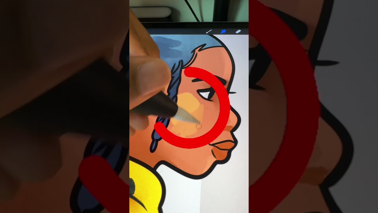 How to blend in procreate. Smudge Tool. #ipadproart #drawingapps #illustration