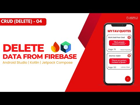 Delete Data from Firebase Realtime Database + Compose in Android Studio | The JetBase Series (CRUD)