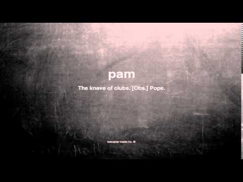 What does pam mean