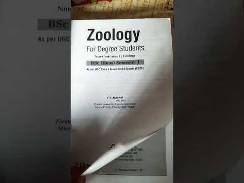 B.Sc.(Hons)Zoology Best book CBCS System