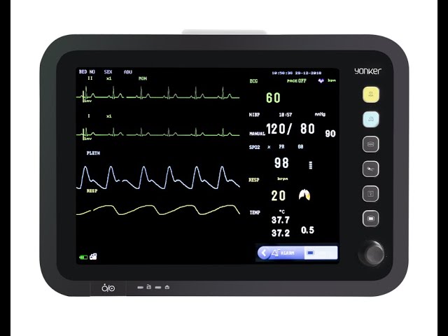Multipara Monitor - YONKER MULTI-PARAMETER PATIENT MONITOR YK-8000C Manufacturer from Surat