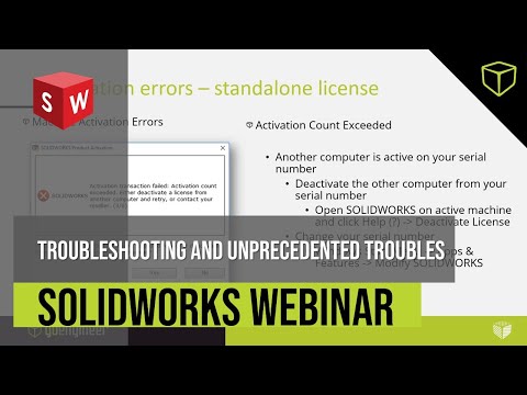 GoEngineer SOLIDWORKS Webinar - Troubleshooting and Unprecedented Troubles