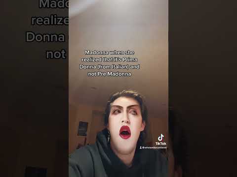 Madonna when she realized it’s Prima Donna, not Pre Madonna😂 #funny #italian #madonna