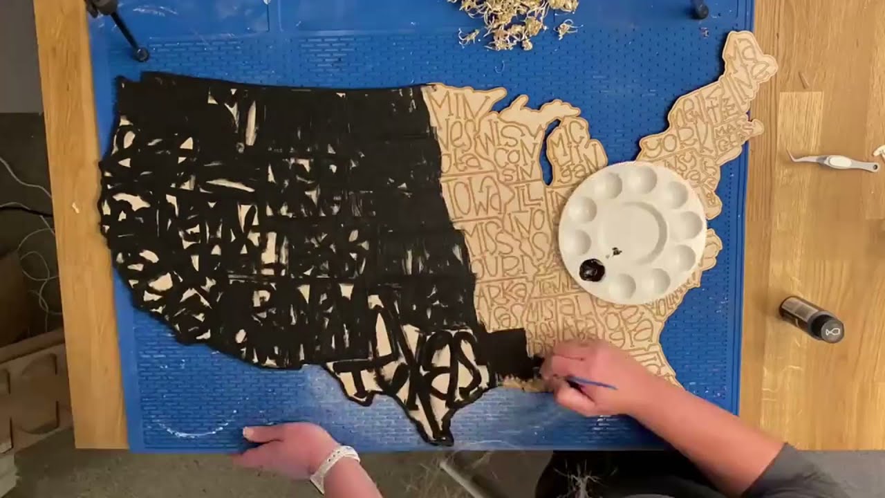 Using My Cricut To Create A Custom USA Map