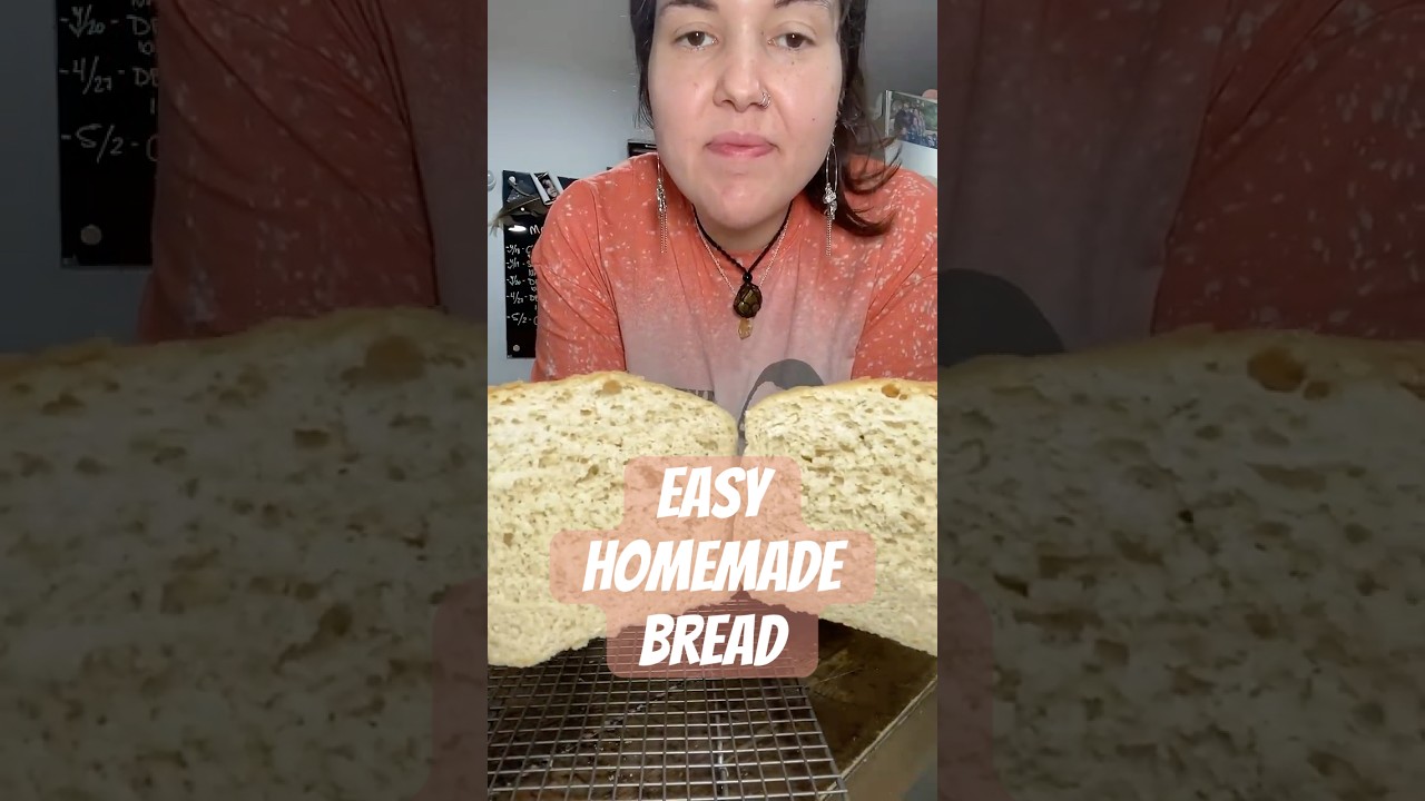 Even simpler bread recipe with less ingredients #easyrecipe #food #recipe #homemade #bread #fyp #yt