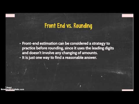 Front- End Estimation