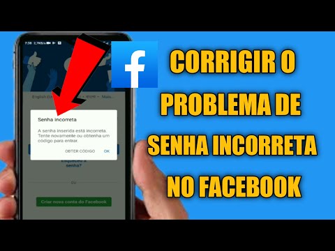 Como consertar senha incorreta inserida no Facebook Resolva o problema | senha incorreta do facebook