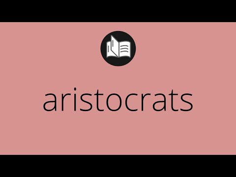 What ARISTOCRATS means • Meaning of ARISTOCRATS • aristocrats MEANING • aristocrats DEFINITION