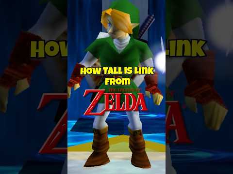 How Tall Is Link From The Legend of Zelda? #zelda #nintendo #nintendoswitch2