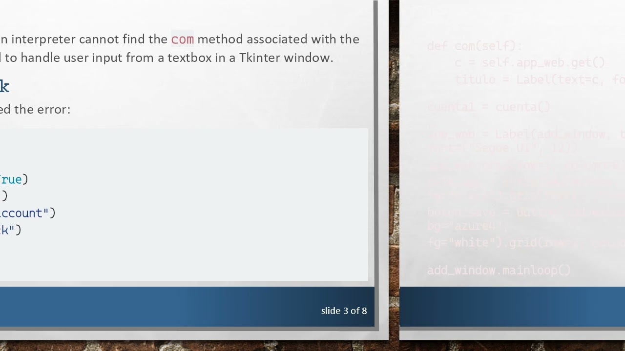 Resolving AttributeError in Python Tkinter Application