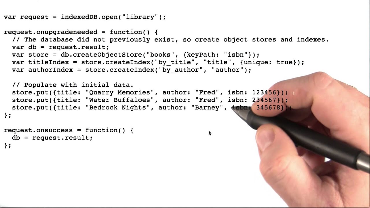 IndexedDB - Mobile Web Development