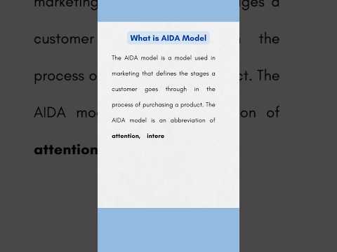 What is AIDA Model | Student Notes |
